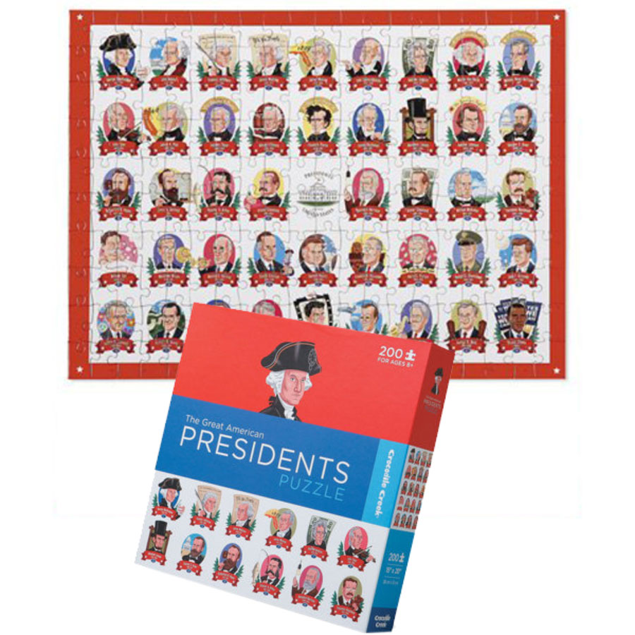 Great American Presidents Puzzle - 200 pc - - Fat Brain Toys