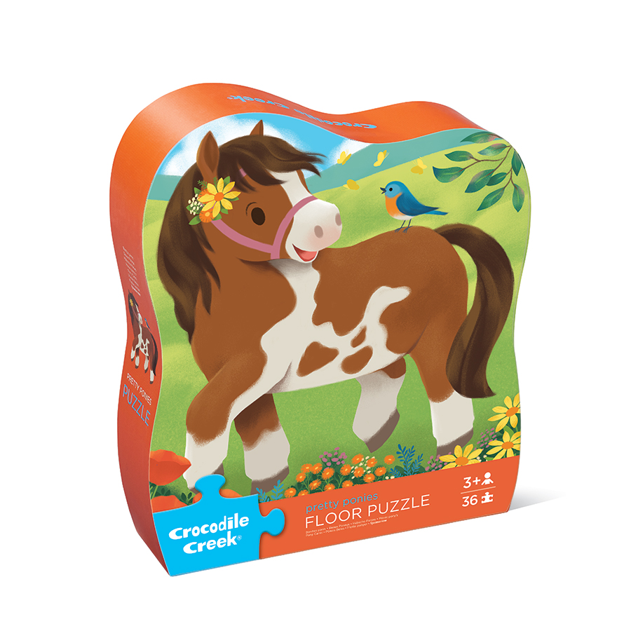 36pc Shaped Box Puzzle - Pretty Ponies - Best Puzzles for Ages 3 to 7