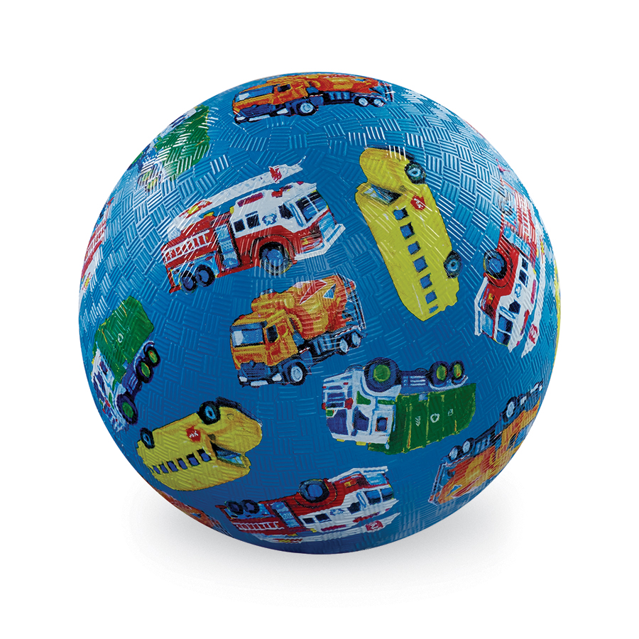 7 inch Playground Ball - City Vehicles - Best for Ages 3 to 4