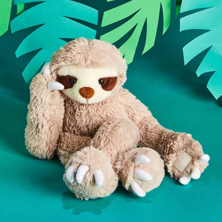 Soft Plush Sloth - - Fat Brain Toys