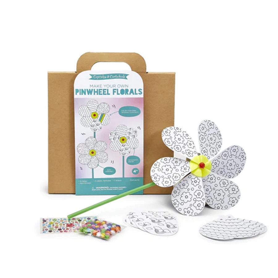 Make Your Own Flower Pinwheel Kit - - Fat Brain Toys