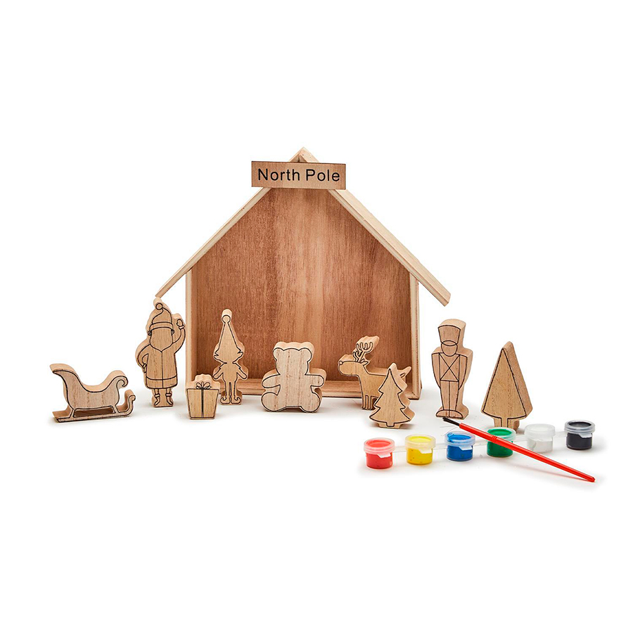North Pole Keepsake Craft & Play Kit - - Fat Brain Toys