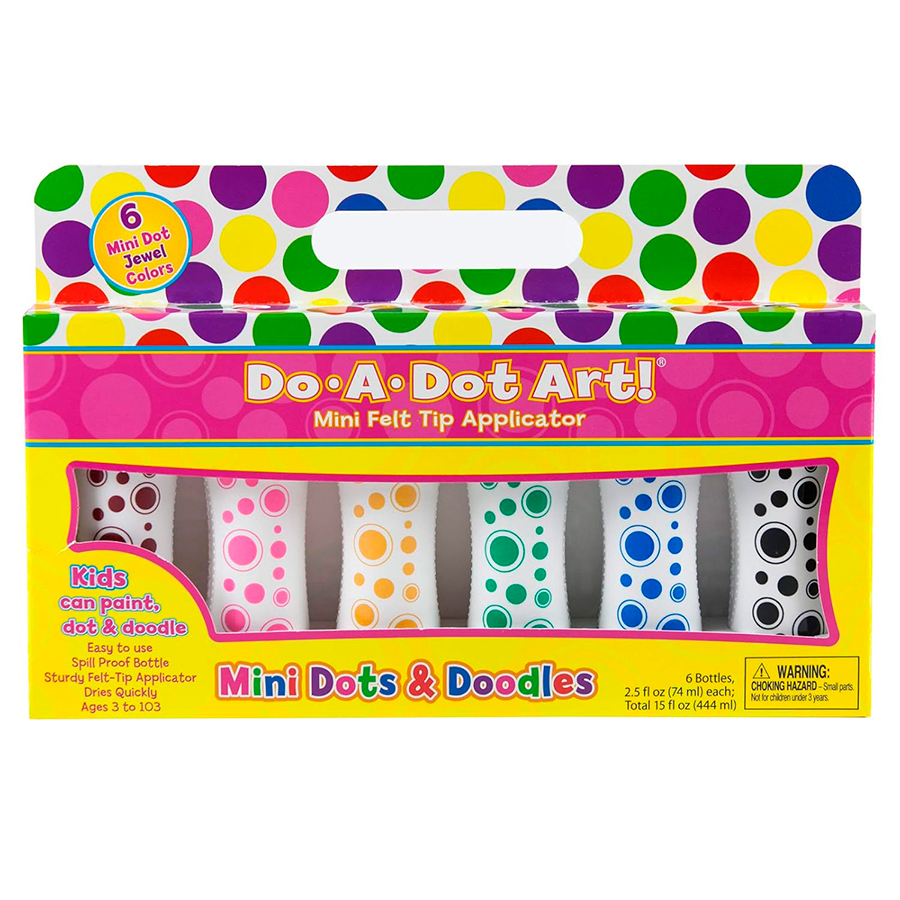 Do-A-Dot Art Mini Dot Markers - 6-pack Jewel Tones