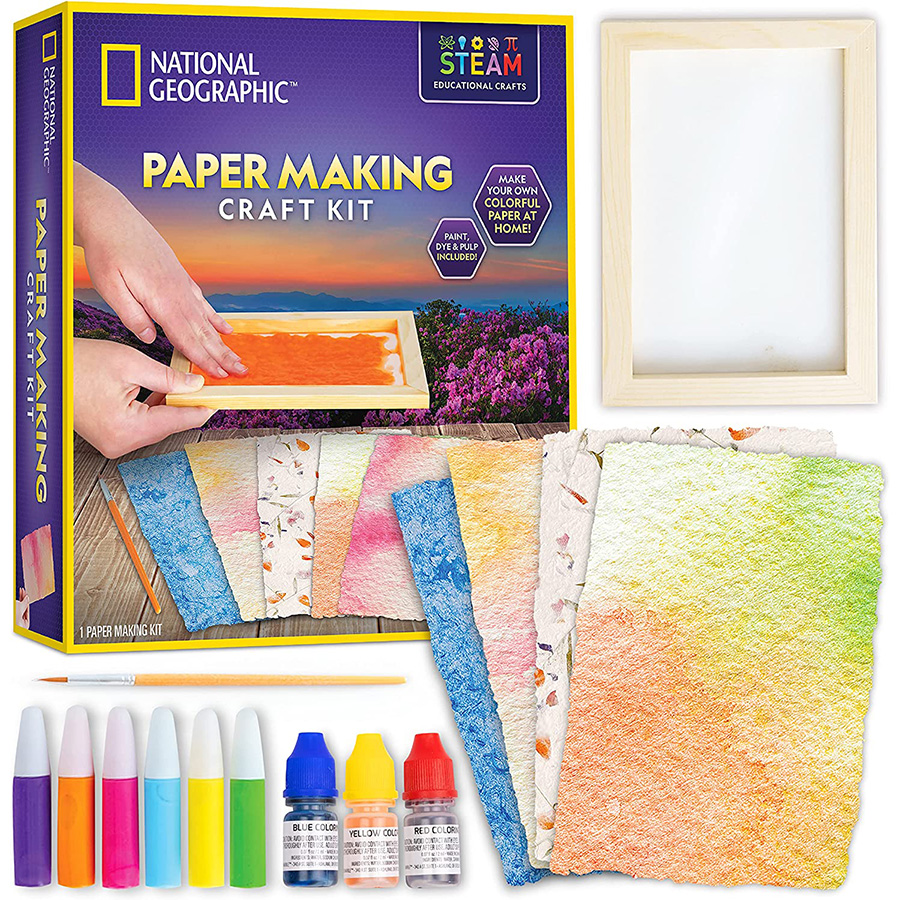 National Geographic Paper Making Craft Kit - Best for Ages 10 to 12