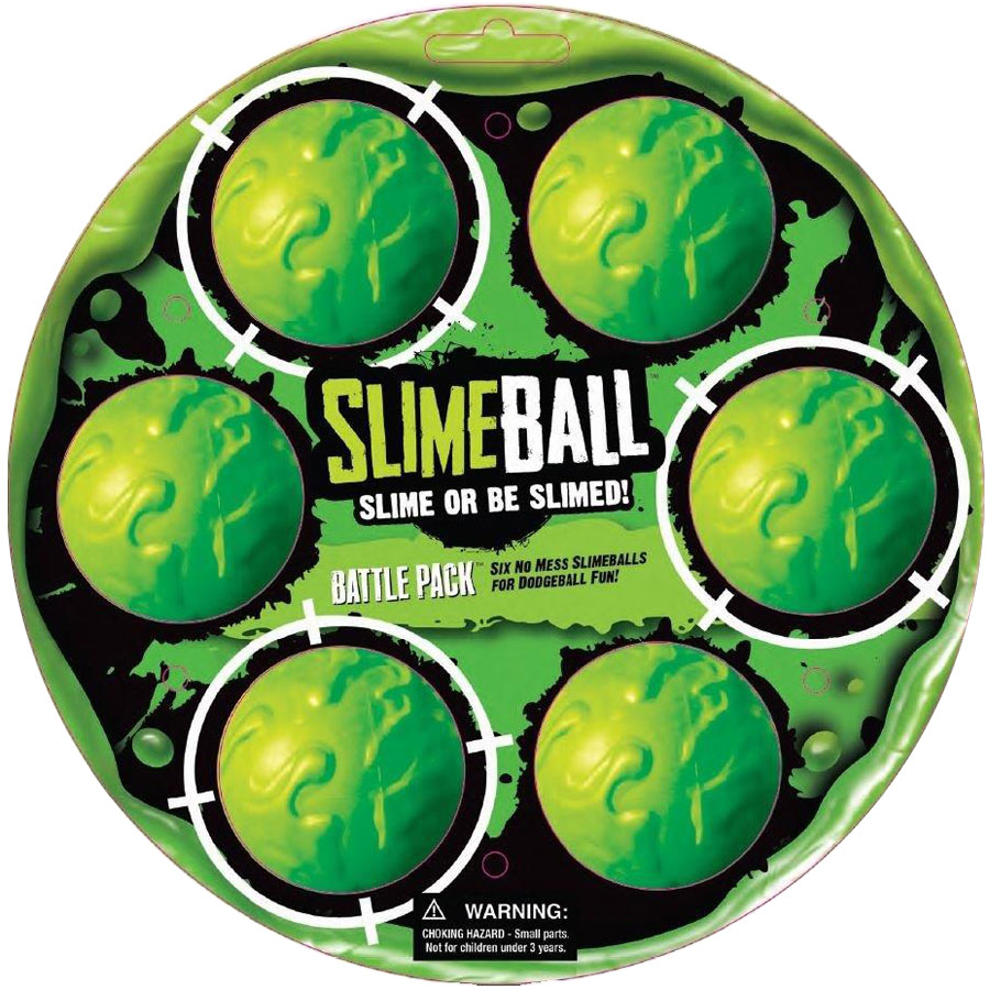Slimeball Battle Pack - 6 pack of balls - - Fat Brain Toys