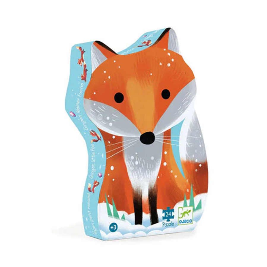 Silhouette Ginger Little Fox Puzzle - 24 pc - - Fat Brain Toys