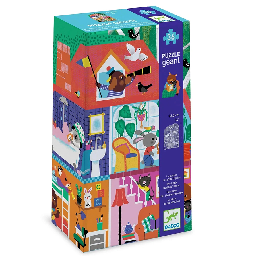 The Little Buddies' House 36 pc Giant Floor Jigsaw Puzzle