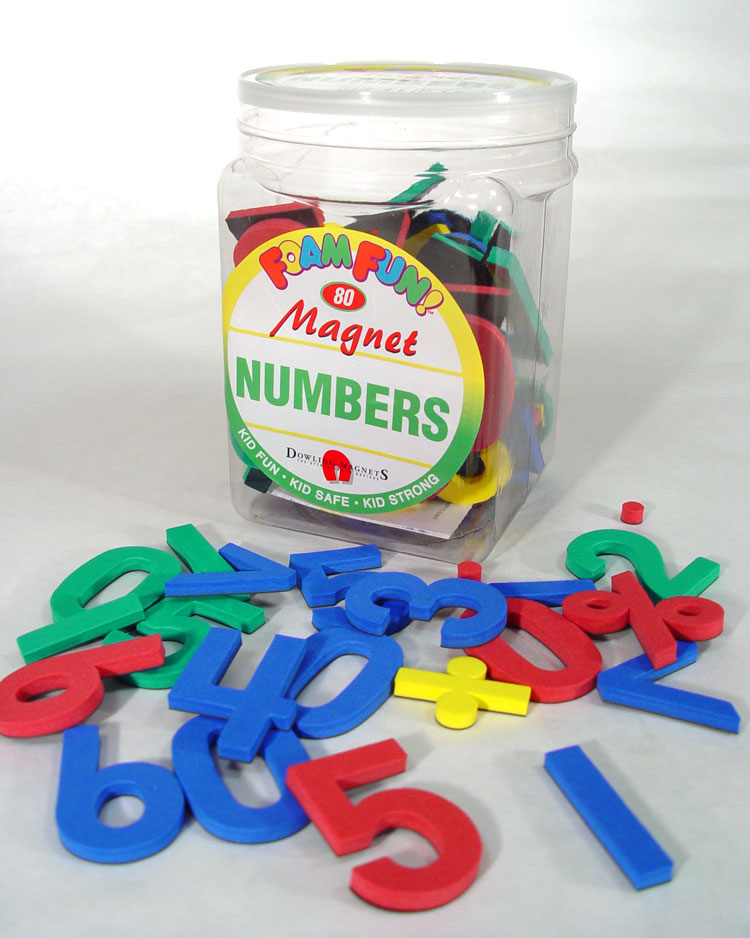 Foam Fun - Magnetic Numbers & Symbols - - Fat Brain Toys