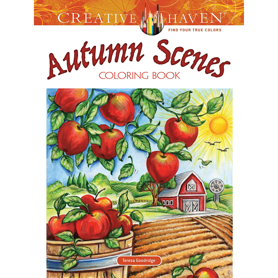 Creative Haven Autumn Scenes Coloring Book - - Fat Brain Toys