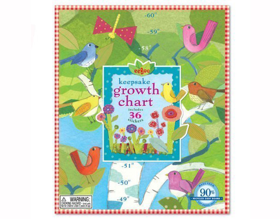 Birds in a Tree Growth Chart - - Fat Brain Toys