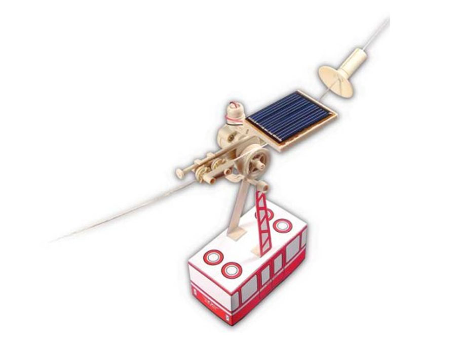 Solar Powered Aerial Cable Car - - Fat Brain Toys