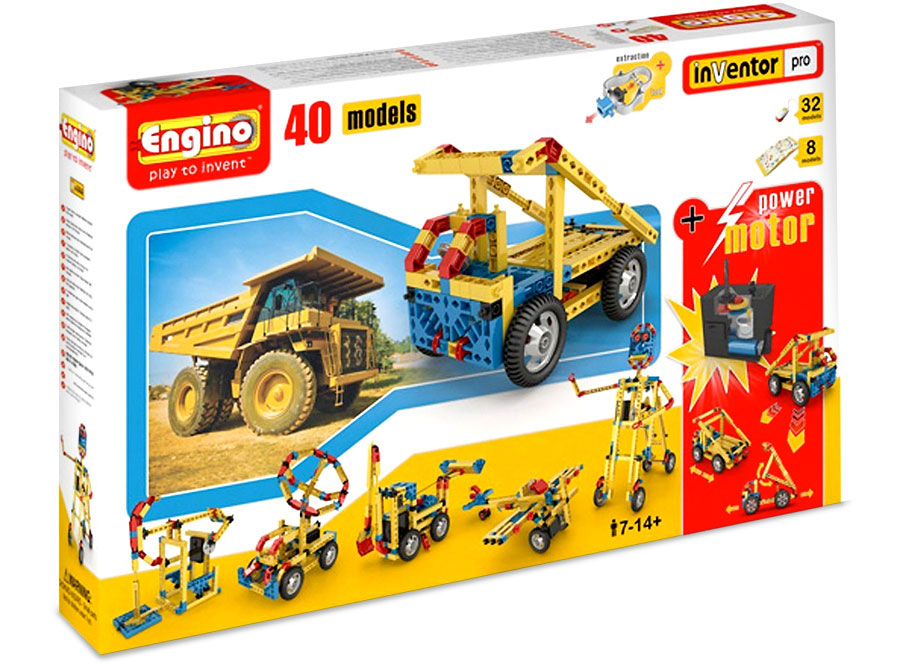 Engino Inventor Pro Series - 40 Model with Motor - - Fat Brain Toys