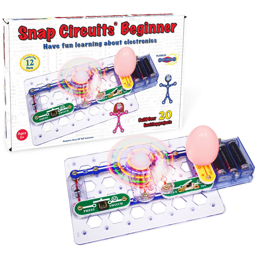 Snap Circuits Beginner - Best Classic & Retro Toys for Ages 5 to 8