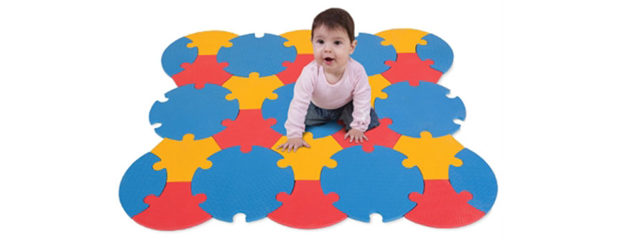 Edu Tiles Circle Mat - 27 pc - - Fat Brain Toys