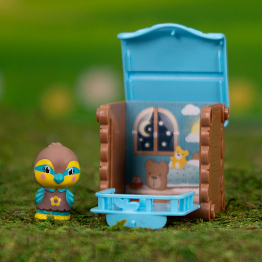 Timber Tots Mini Bedroom - - Fat Brain Toys