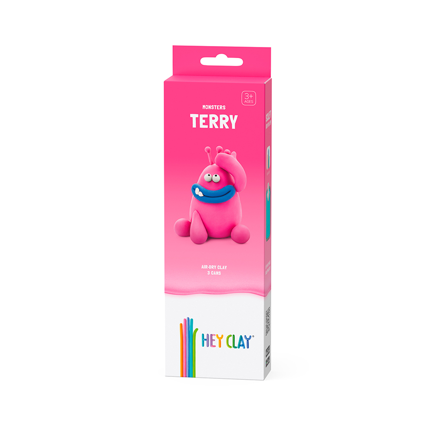 Hey Clay Monsters Terry 3-can - - Fat Brain Toys