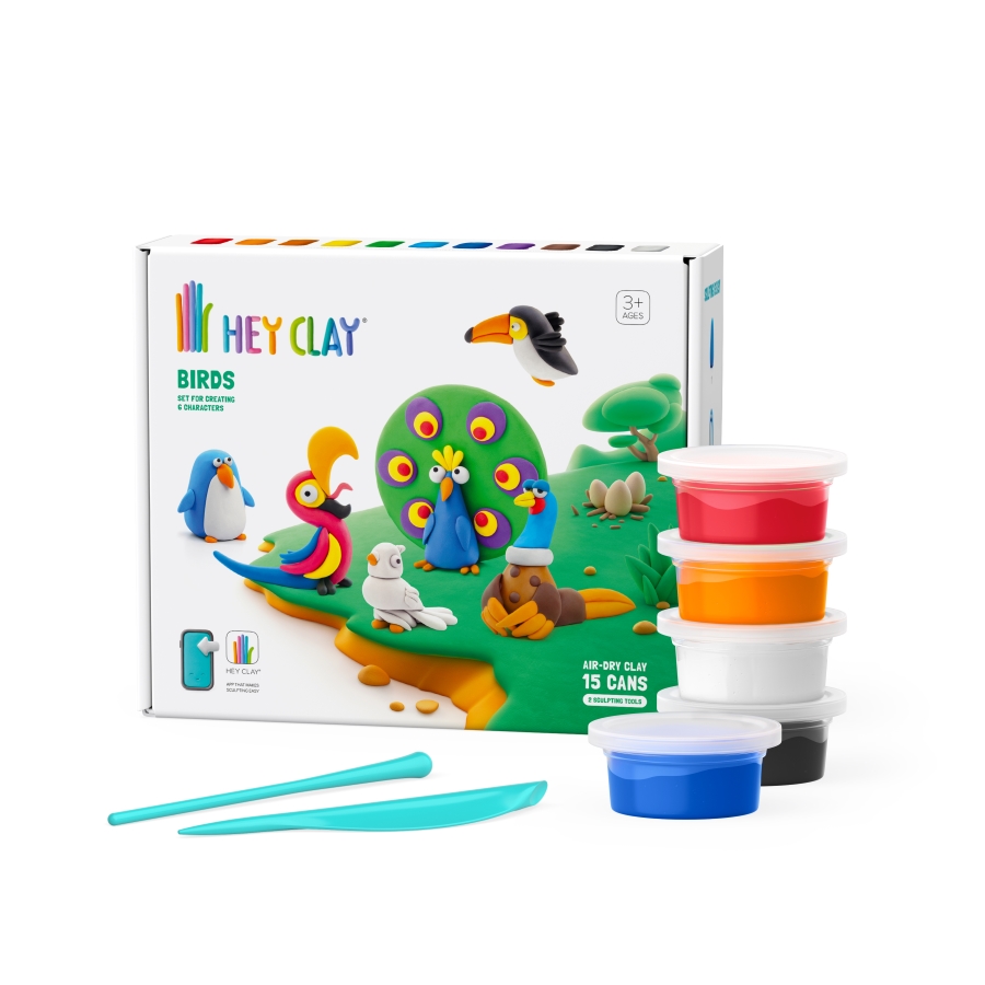 Hey Clay Birds - Best Arts & Crafts for Ages 4 to 10 - Fat Brain Toys