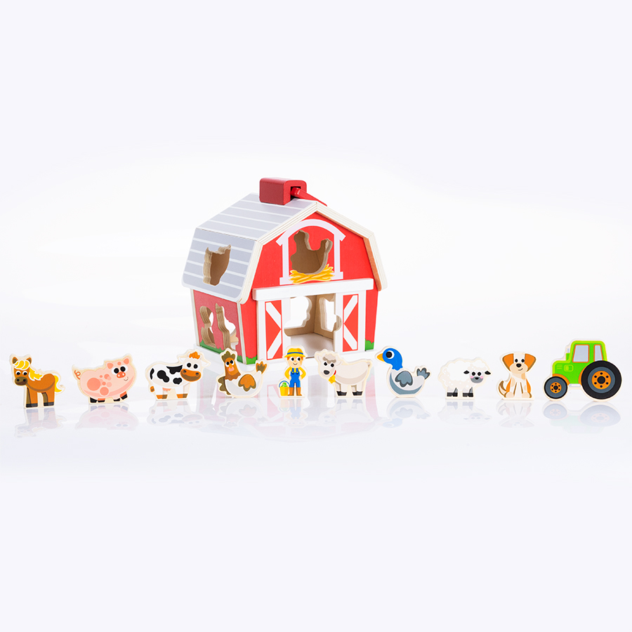 Shape Sorting Barn - Best Early Learning Toys for Babies - Farm Toys