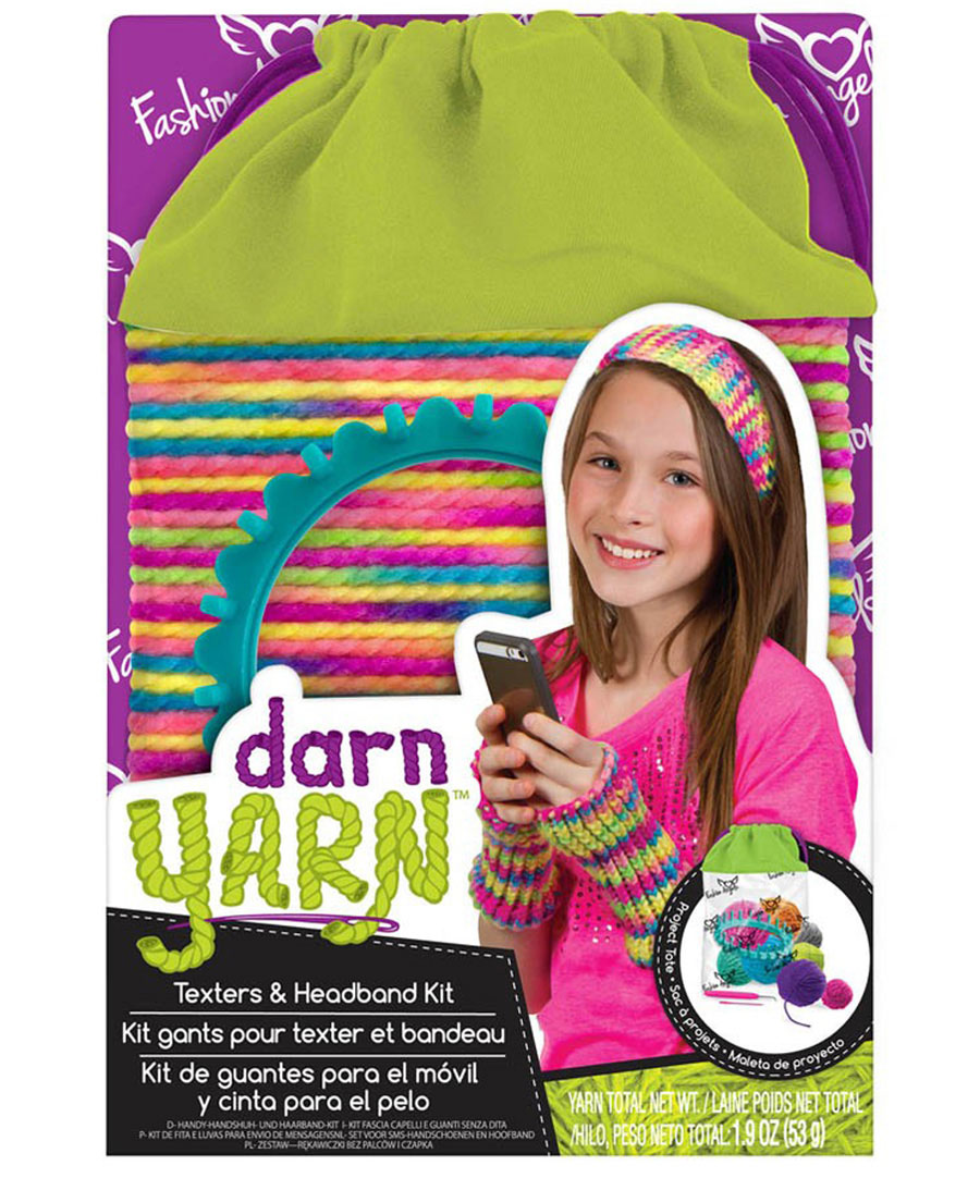 Darn Yarn - Texters & Headband Kit - - Fat Brain Toys