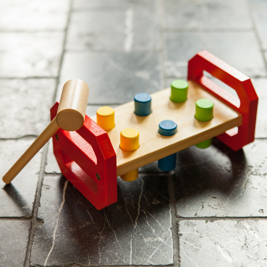 Tap & Pound Hammer Bench - - Fat Brain Toys