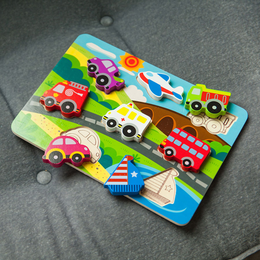 Here We Go! Chunky Puzzle - - Fat Brain Toys