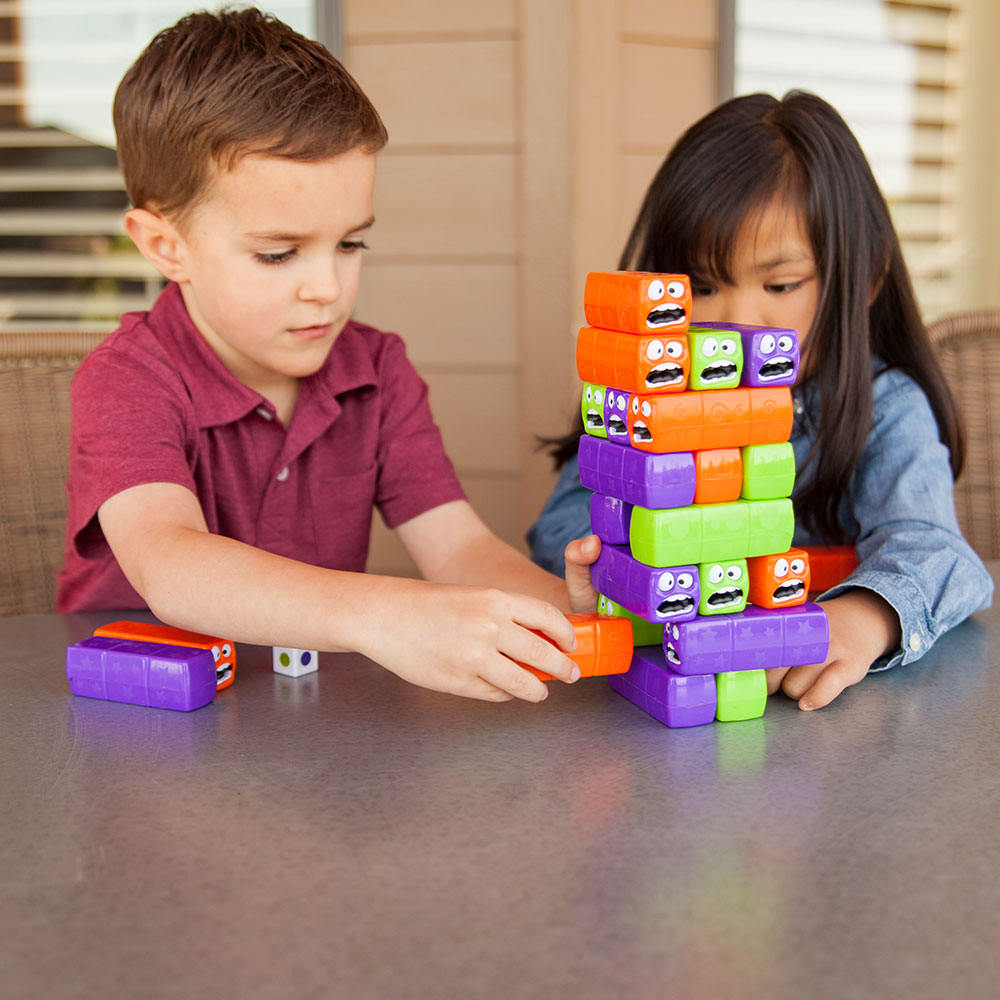 Push 'n Pull Worm Tower - - Fat Brain Toys