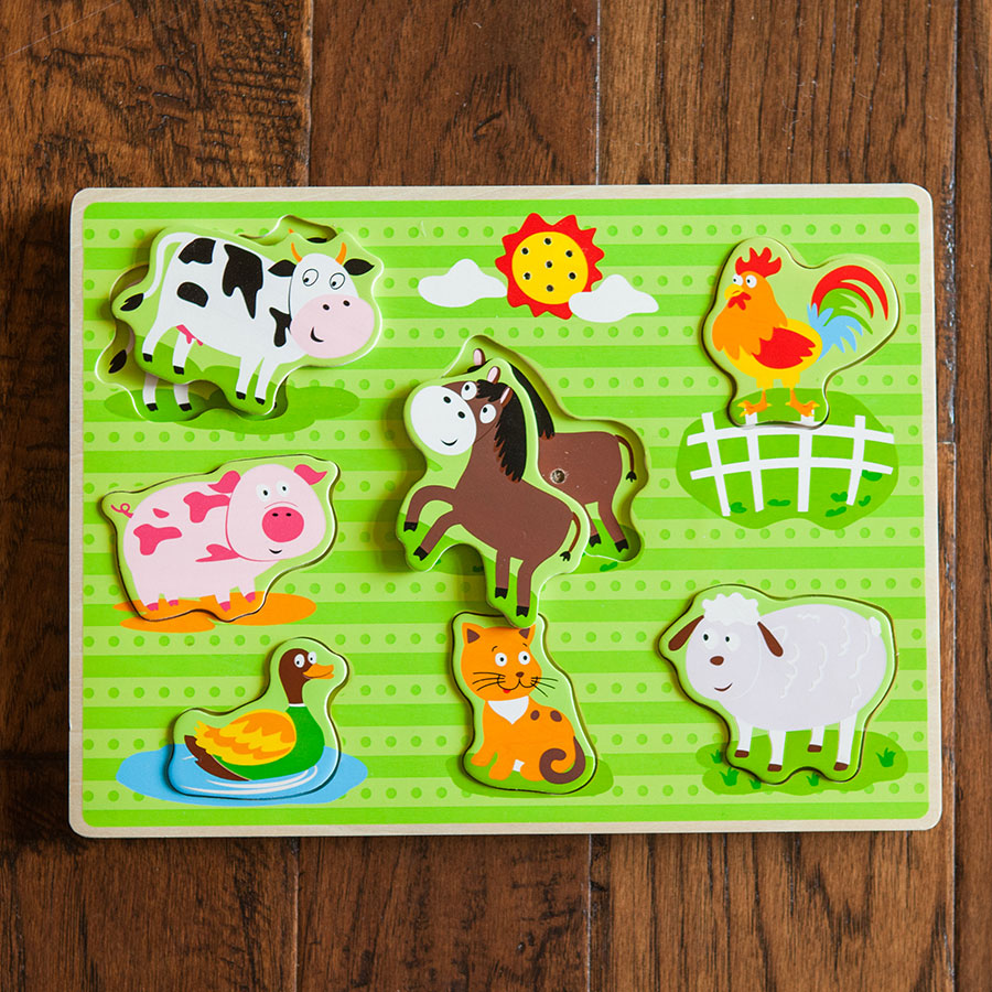 Down on the Farm Sound Puzzle - - Fat Brain Toys