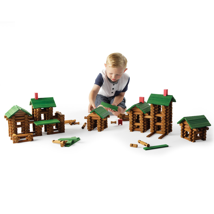 Timber Log Builders - 699 Piece Set - - Fat Brain Toys