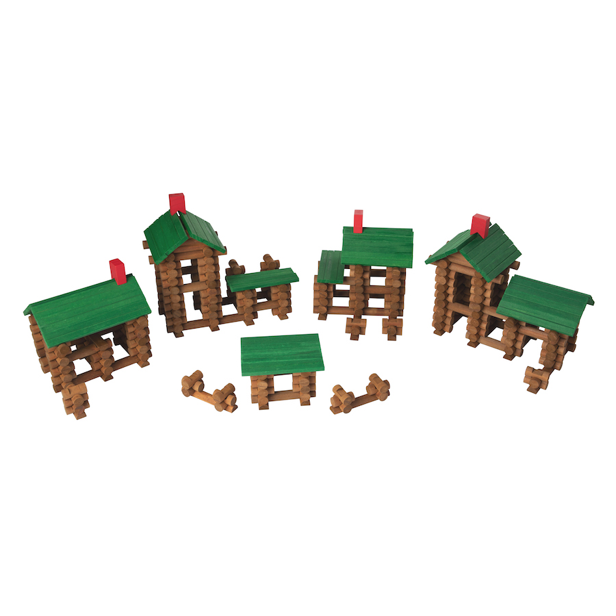 Timber Log Builders - 450 Piece Set - - Fat Brain Toys