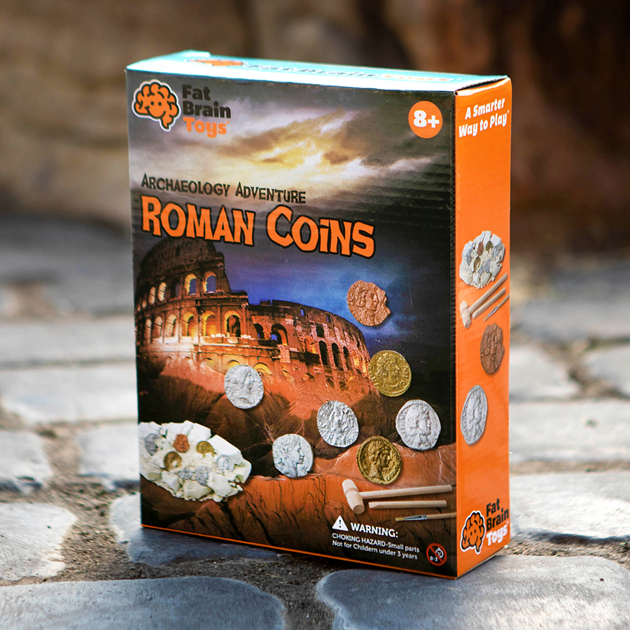 Archaeology Adventure: Roman Coins - - Fat Brain Toys