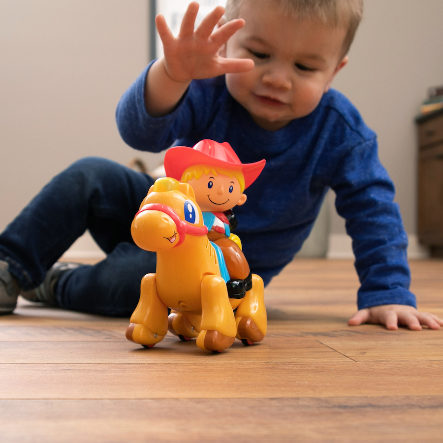 Giddy Up & Gallop Cowboy and Horse - - Fat Brain Toys