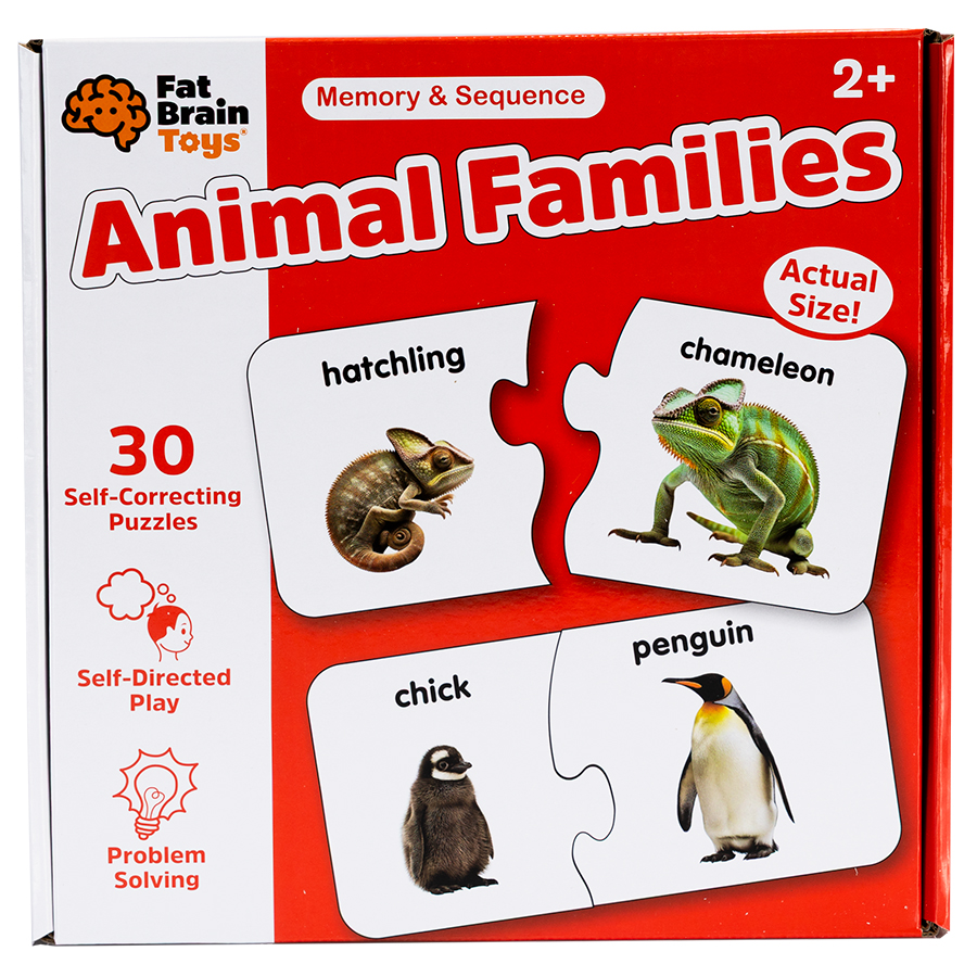 Animal Families - Best Puzzles for Ages 2 to 4 - Fat Brain Toys