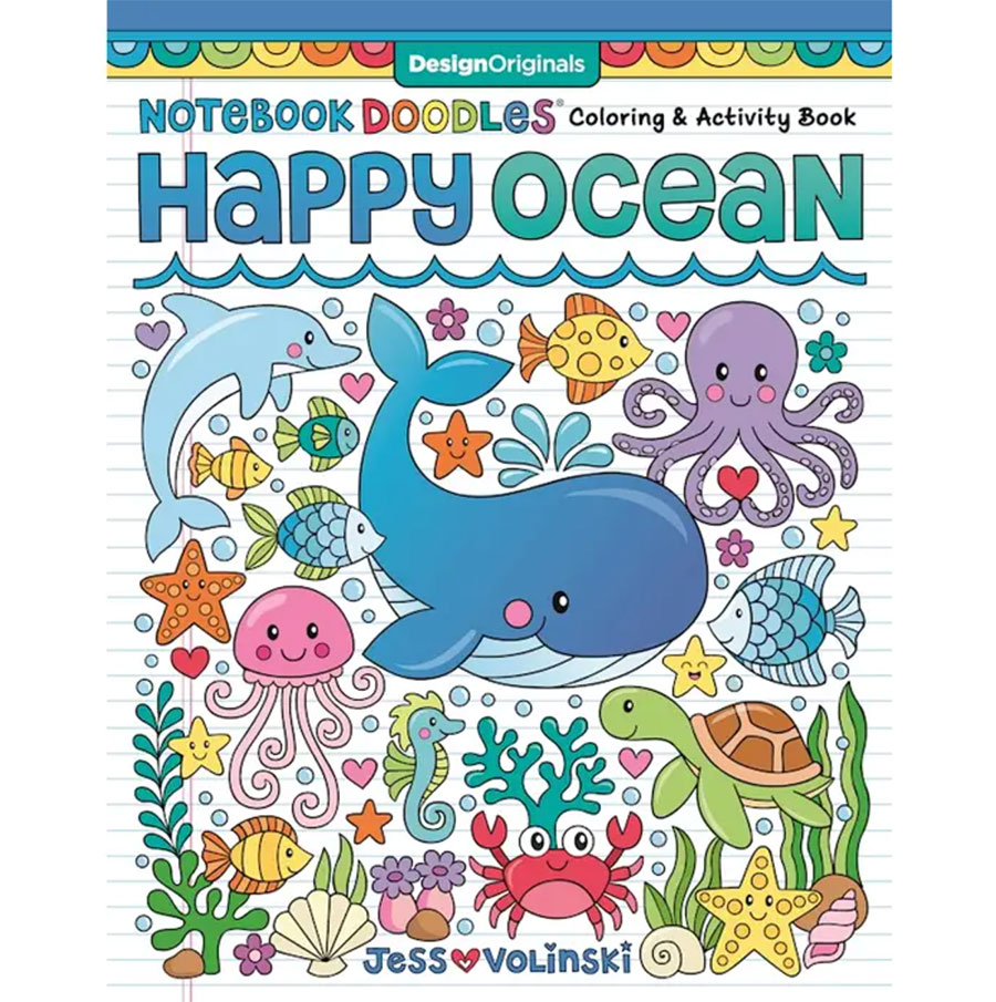 Notebook Doodles Happy Ocean - Coloring & Activity Book