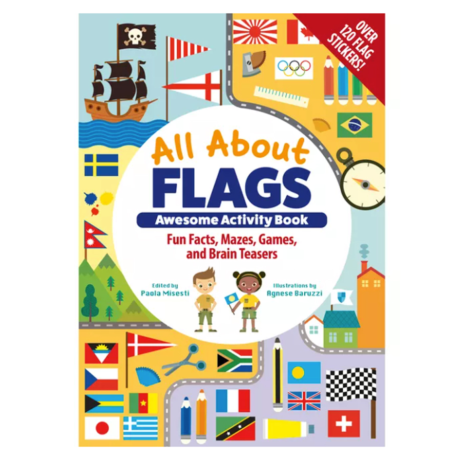 All About Flags Awesome Activity Book - Best Books for Ages 3 to 12