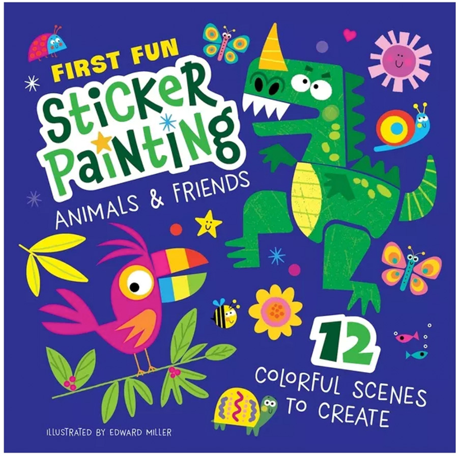 First Fun Sticker Painting - Animals & Friends - Best for Ages 3 to 7