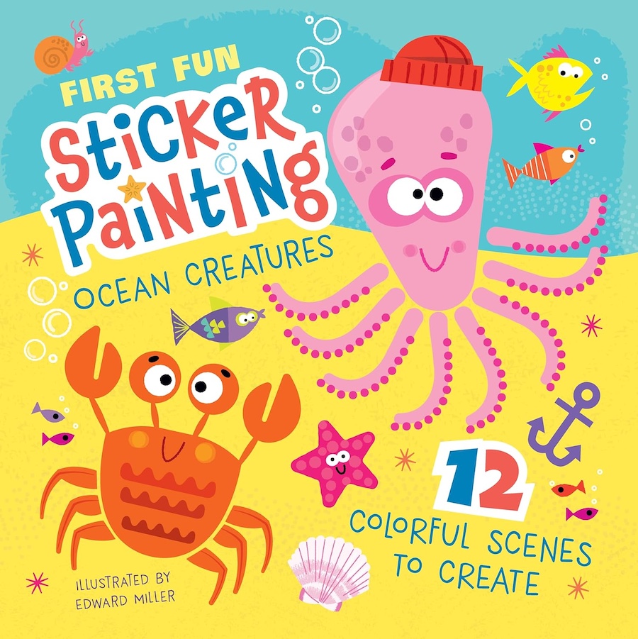 First Fun Sticker Painting - Ocean Creatures - Best for Ages 4 to 8