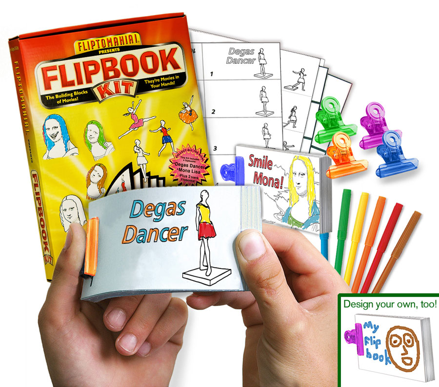 Art D.I.Y. Flip Book Kit - - Fat Brain Toys