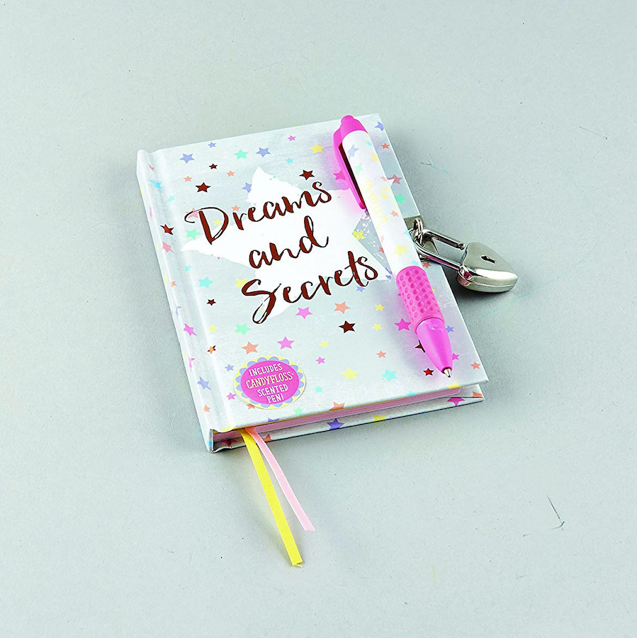 Dreams and Secrets Lockable Notebook with Candy Floss Scented Pen