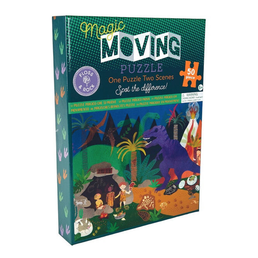 Dino Magic Moving Puzzle - 50pc - Best Puzzles for Ages 5 to 8