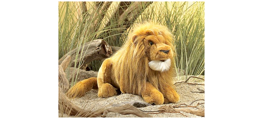 Lion Puppet - - Fat Brain Toys