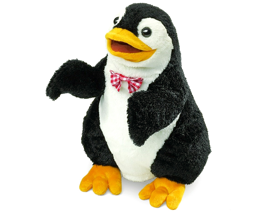 Bow Tie Penguin Puppet - - Fat Brain Toys