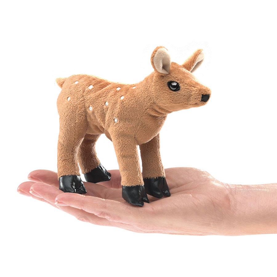Mini Fawn Puppet - - Fat Brain Toys