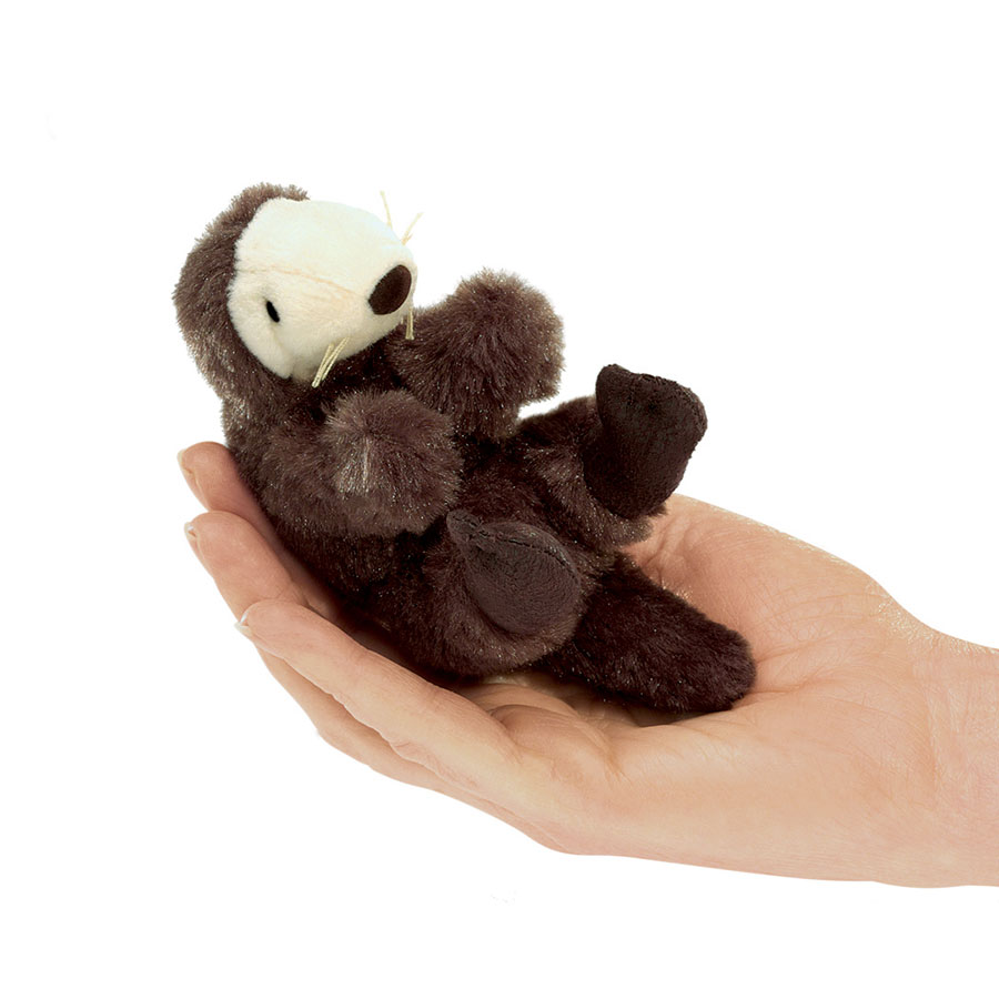 Mini Sea Otter Puppet - - Fat Brain Toys
