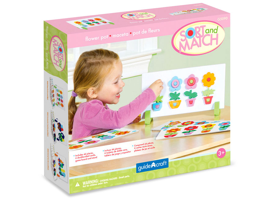 Flower Pot Sort and Match - - Fat Brain Toys
