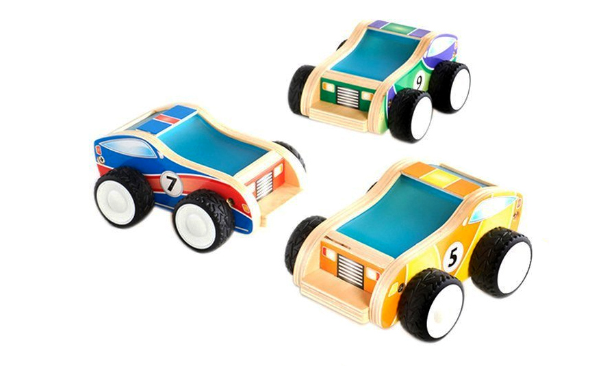 Jr Plywood Race Cars - - Fat Brain Toys