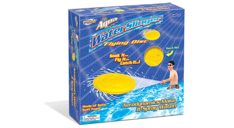 Water Slinger Floatable Flying Disc - - Fat Brain Toys