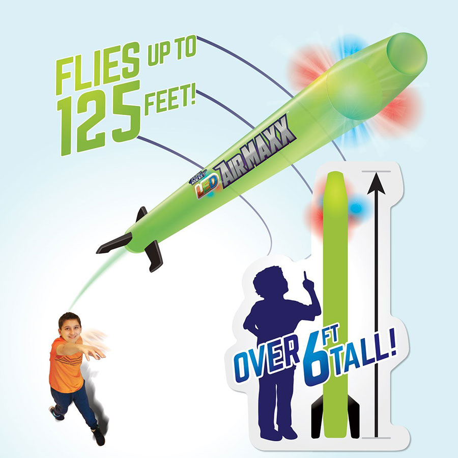 Pump Rocket LED Air Maxx - - Fat Brain Toys