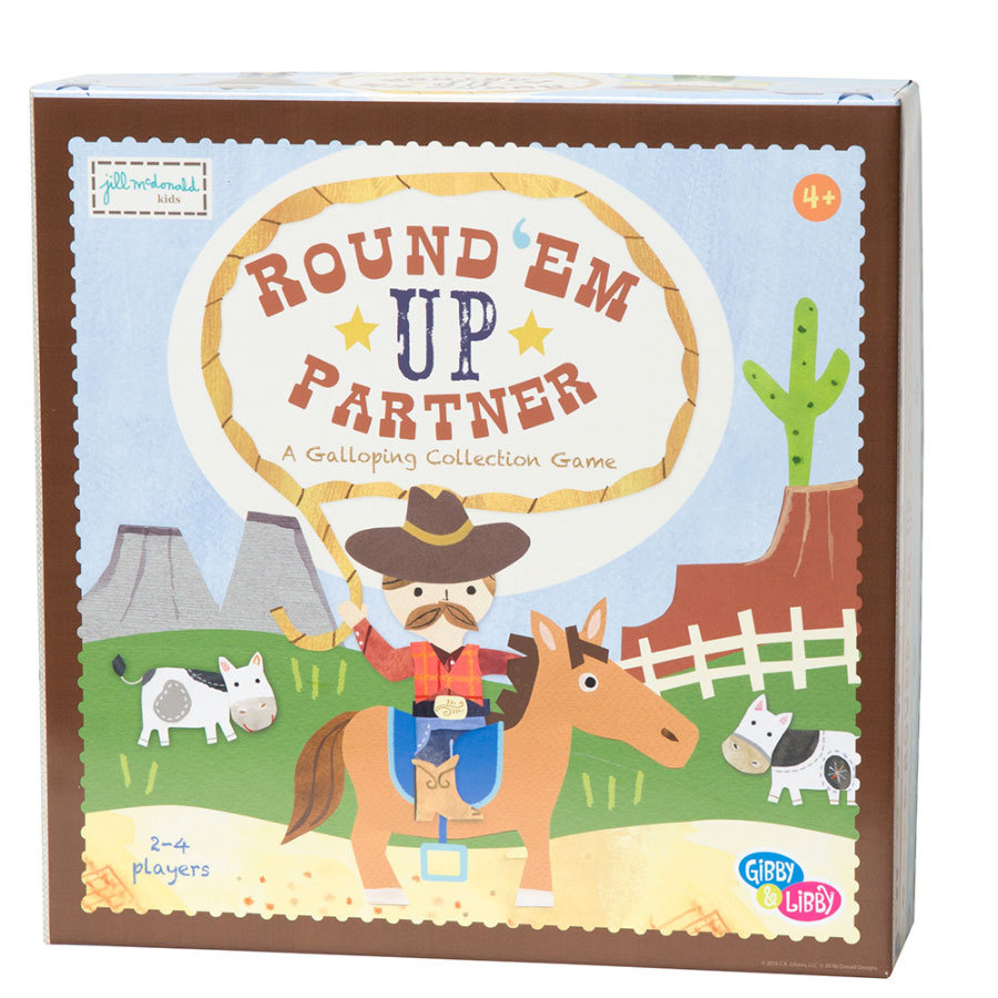 Round 'Em Up, Partner Board Game - - Fat Brain Toys