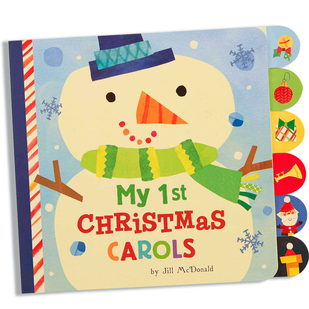 My First Christmas Songs Tab Board Book - - Fat Brain Toys