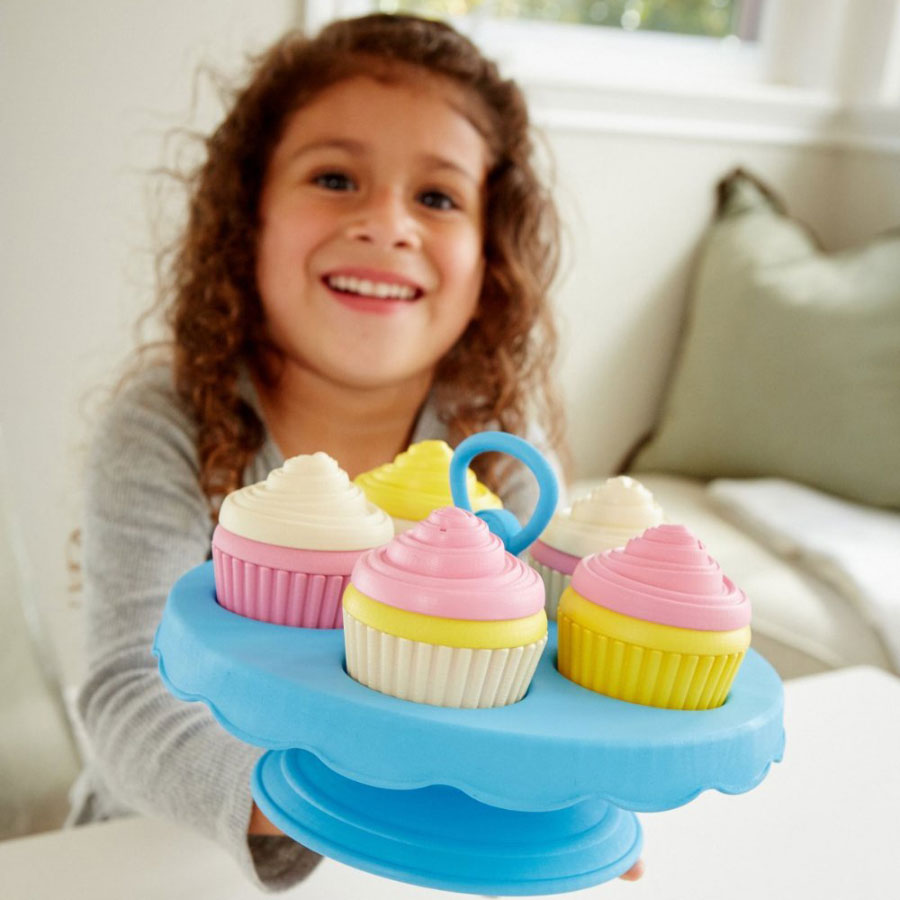 Green Toys Cupcake Set - - Fat Brain Toys